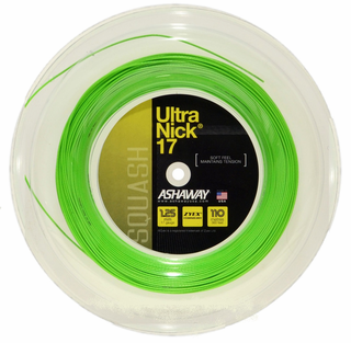 Ashaway UltraNick Squash String, 17g, Optic Green, REEL – SquashGear.com